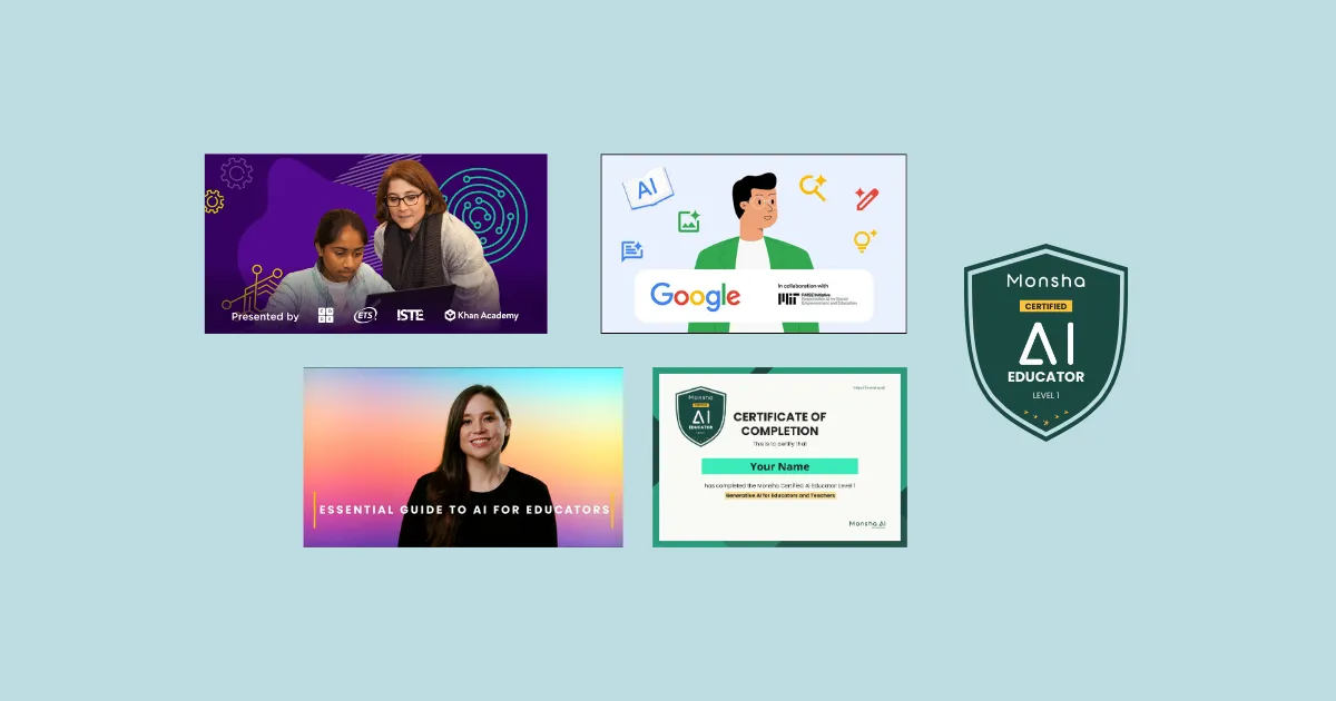 Monsha · AI for Teachers · Teaching Resources & Course Planning